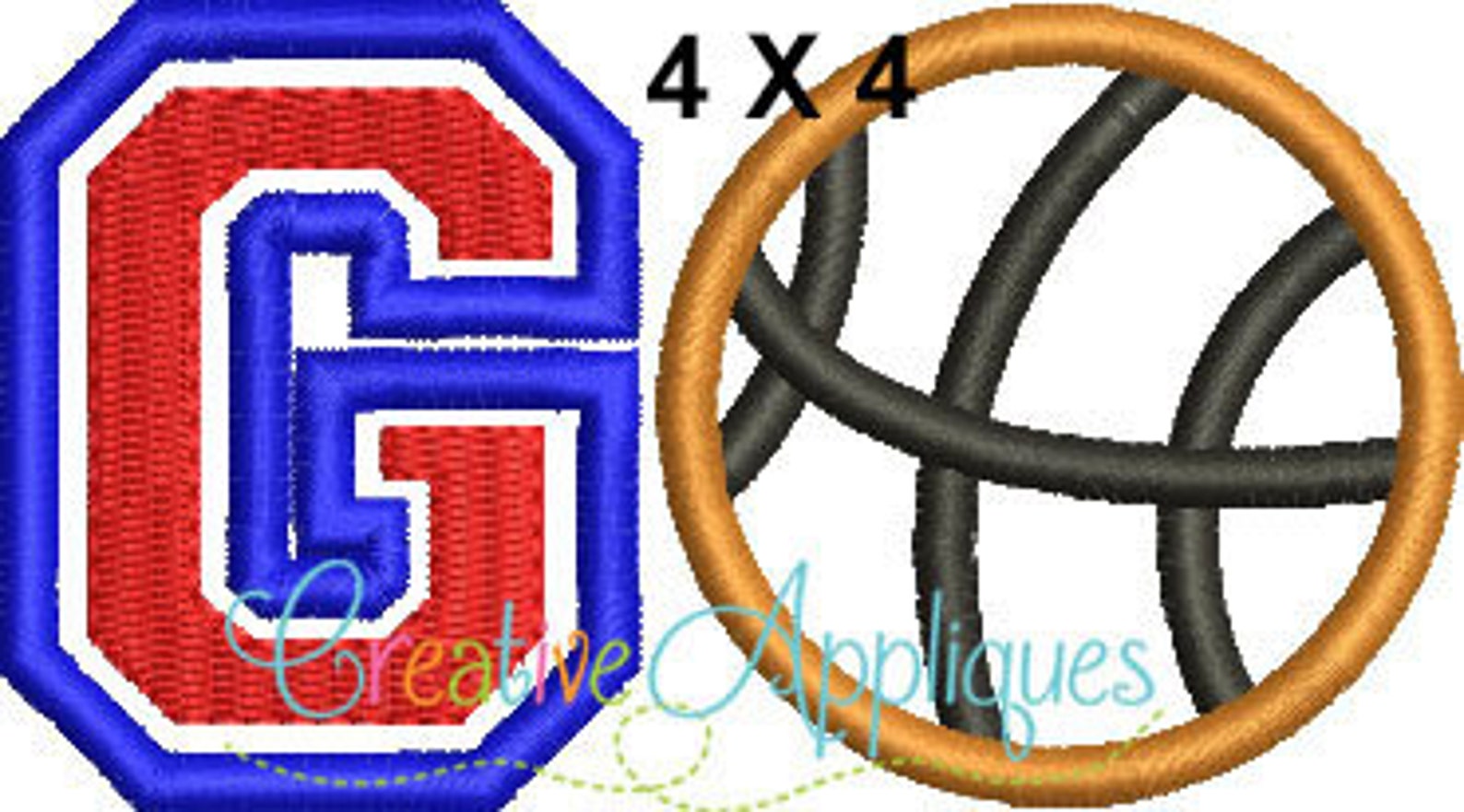 Go Basketball Team Digital Machine Embroidery Applique Design - Etsy