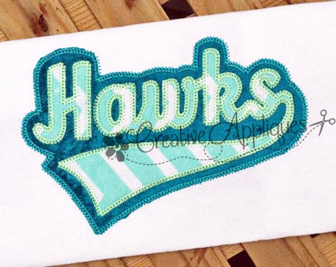 Hawks Digital Machine Embroidery Applique Design 6 Sizes, Hawks ...