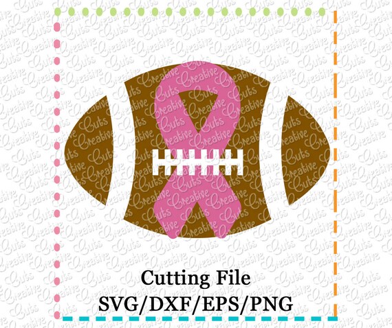 EXCLUSIVE SVG eps DXF Cutting File Football Awareness Ribbon | Etsy
