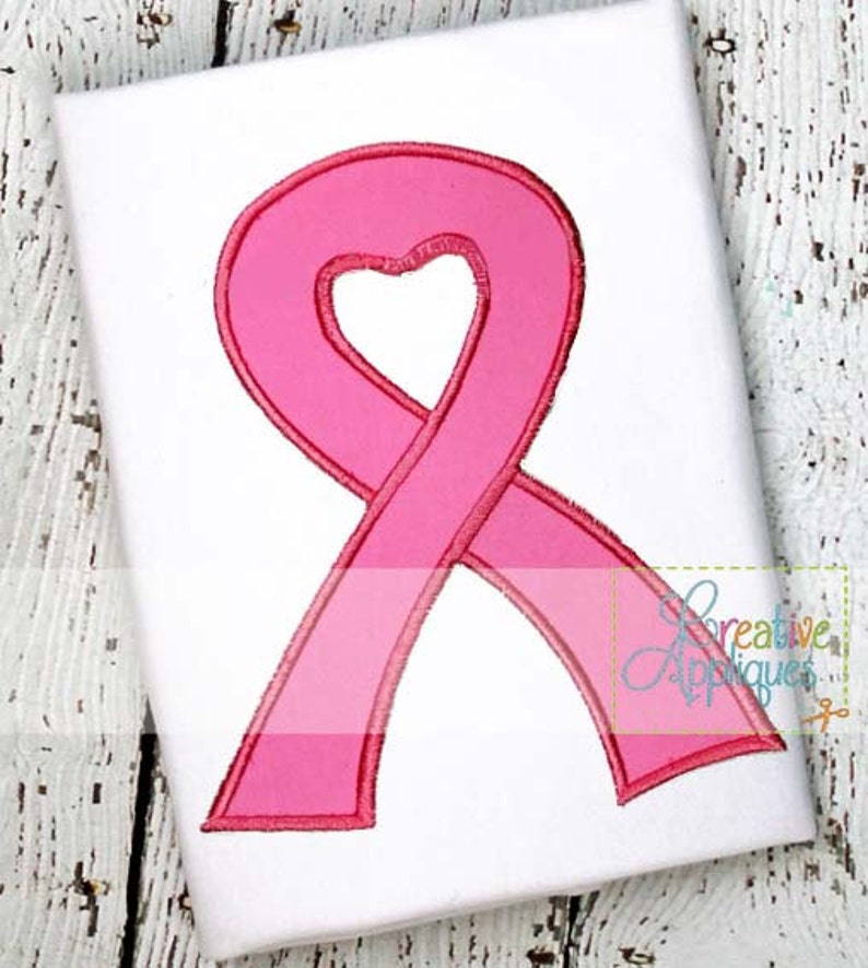 Awareness Support Ribbon Machine Embroidery Applique Design 4 | Etsy