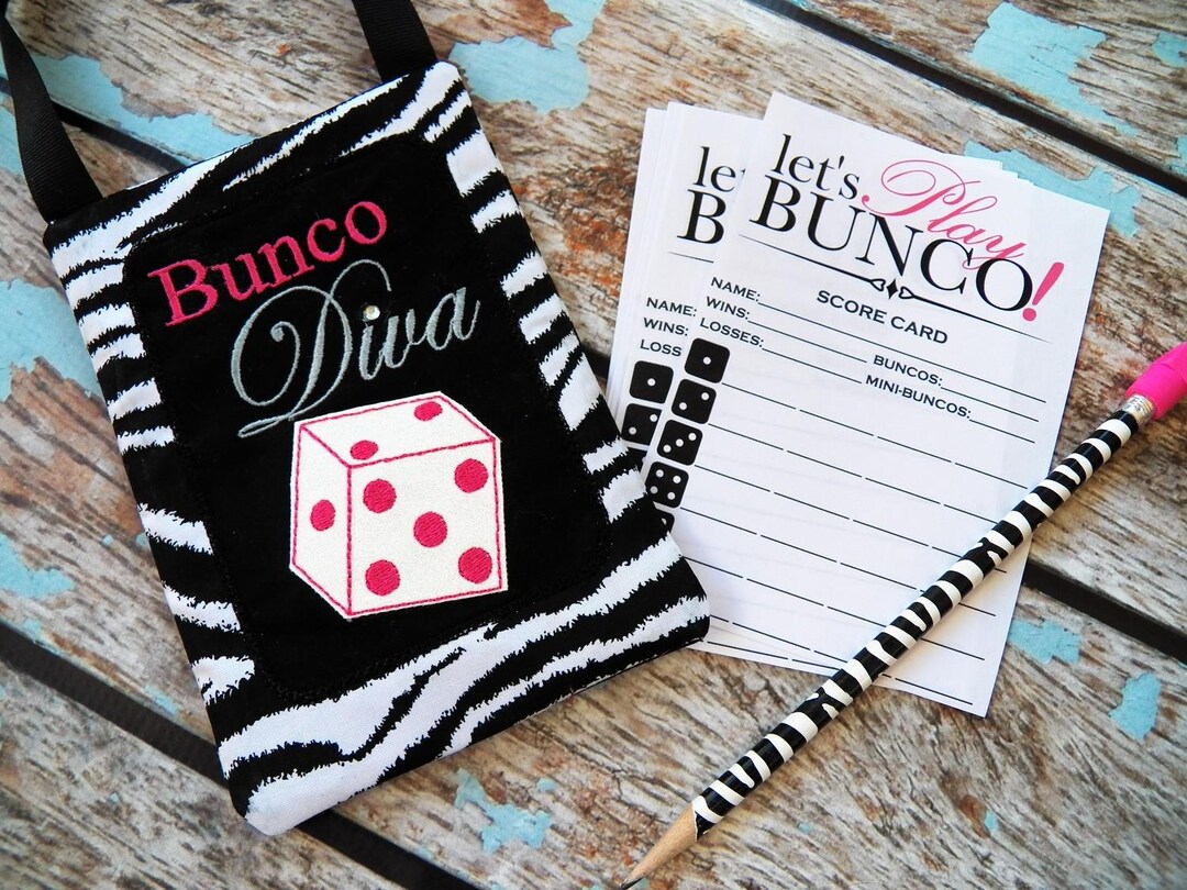 Bunco Diva Bag in the Hoop Design, Machine Embroidery, Embroidery ...