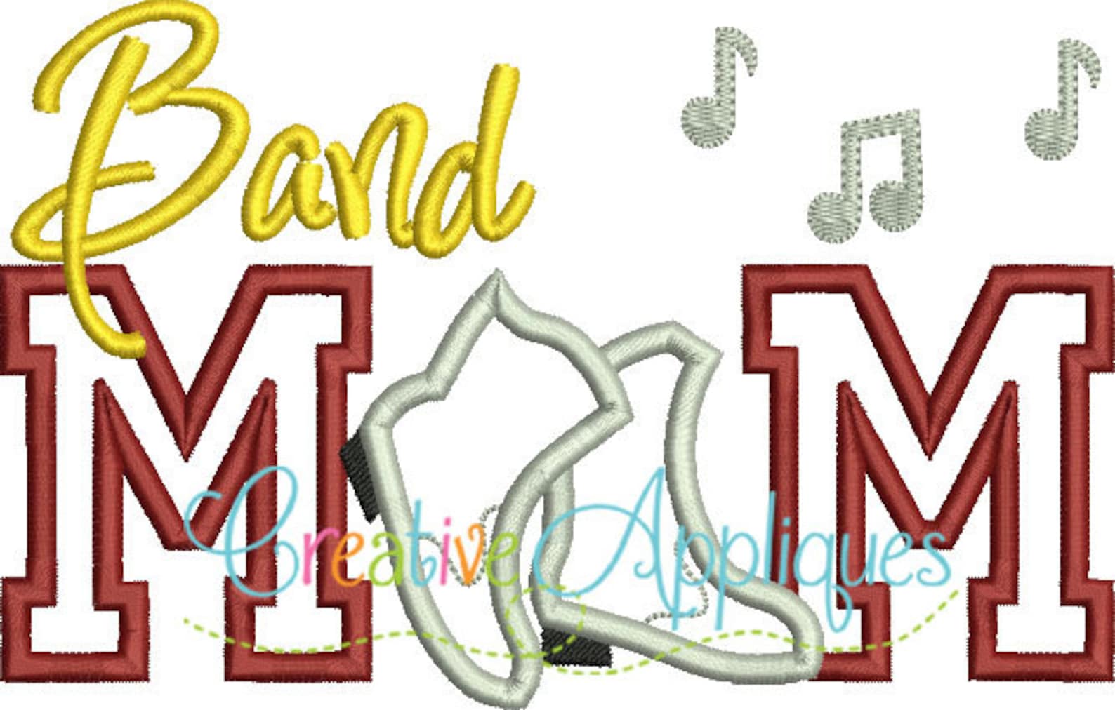 Band Mom Marching Boots Digital Machine Embroidery Applique - Etsy