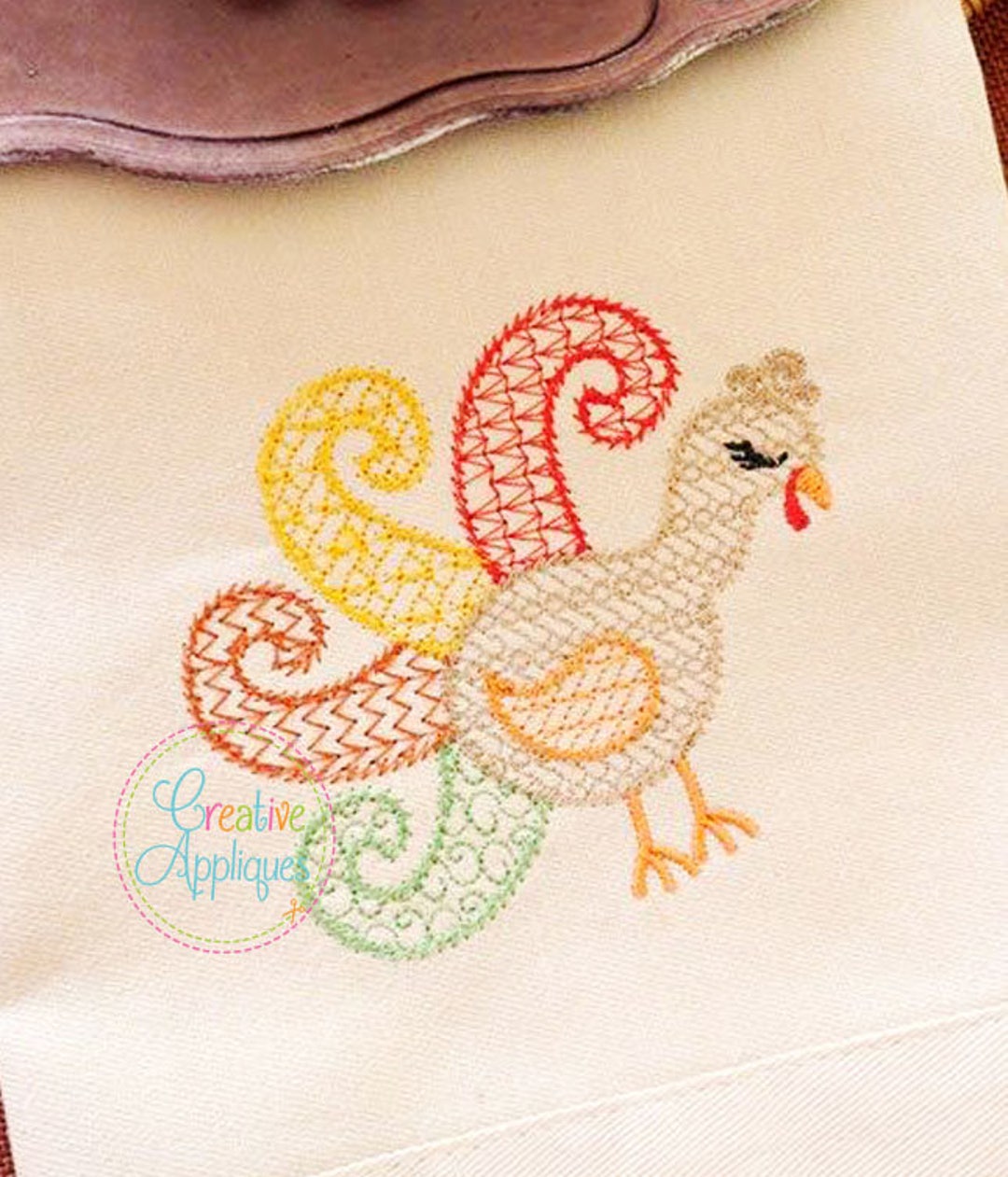 Motif Turkey Digital Machine Embroidery Design 4 Sizes, Turkey ...