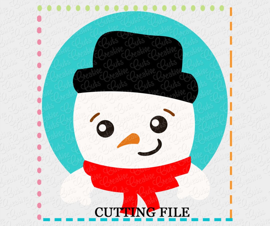 EXCLUSIVE Snowman SVG Cutting File, Snow Boy Cut File, Snow Boy Cutting ...