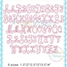 6 SIZES!!! Classic Script Monogram Embroidery Font, Alphabet Font ...