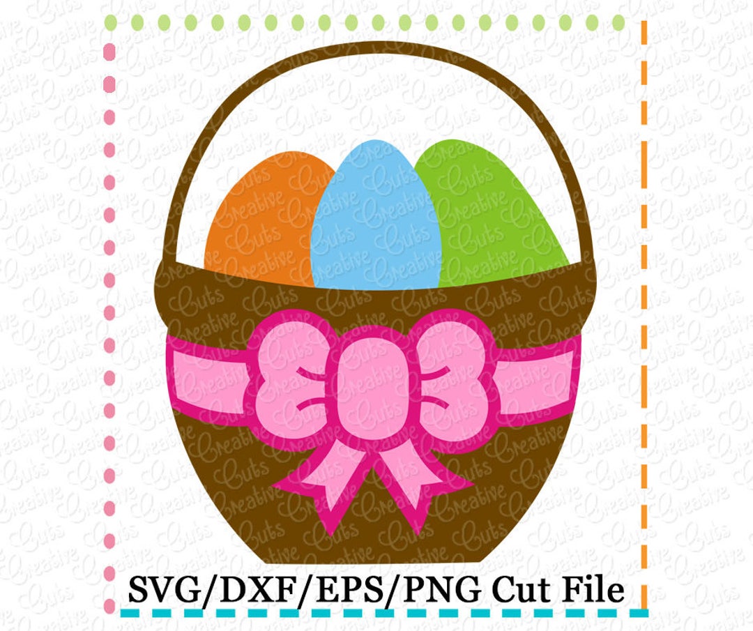 Easter Basket SVG Cutting File, Easter Cut File, Easter Svg, Easter ...