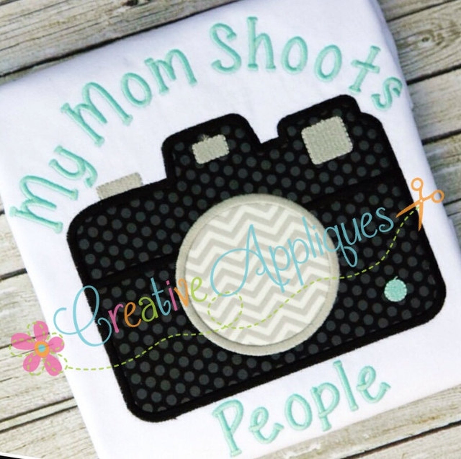 Camera Monogram Digital Machine Embroidery Design 4 Sizes - Etsy