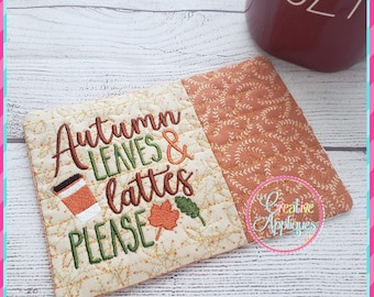 Coffee Mug Rug in the Hoop Machine Embroidery Design - Etsy