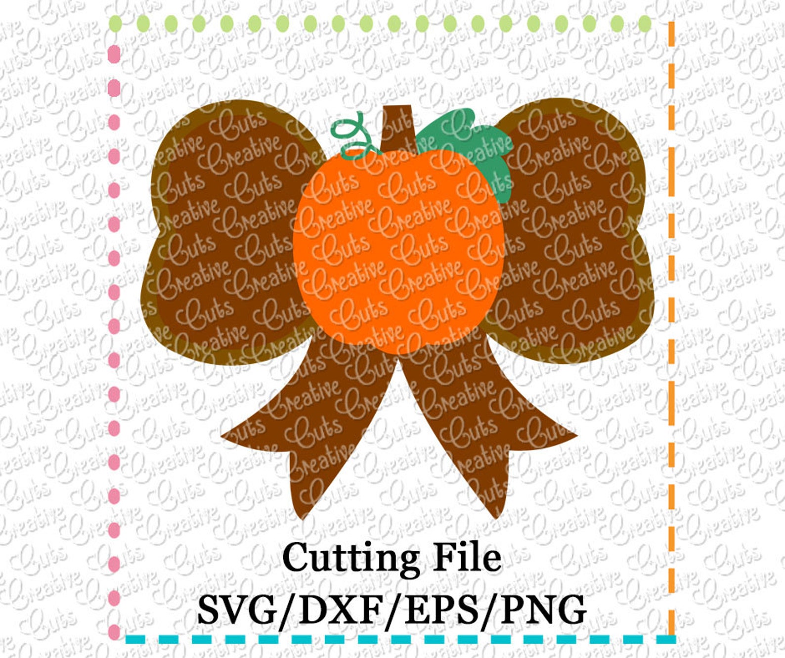 EXCLUSIVE SVG Eps DXF Bow Pumpkin Svg, Pumpkin Svg,halloween Svg ...
