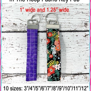 ITH in the Hoop Key Fob Embroidery Design, in the Hoop Machine ...