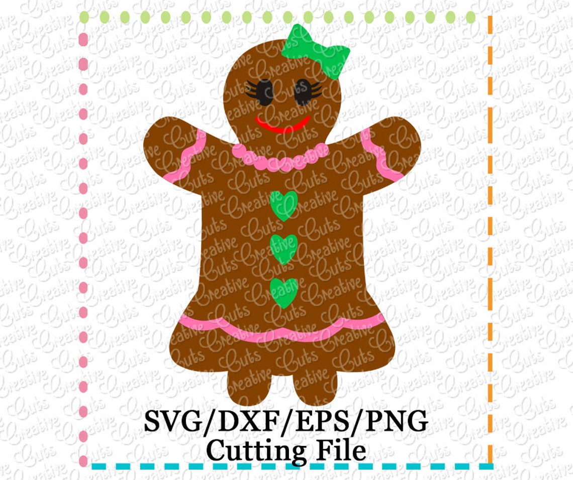 EXCLUSIVE SVG Gingerbread Cutting File, Gingerbread Cut File ...