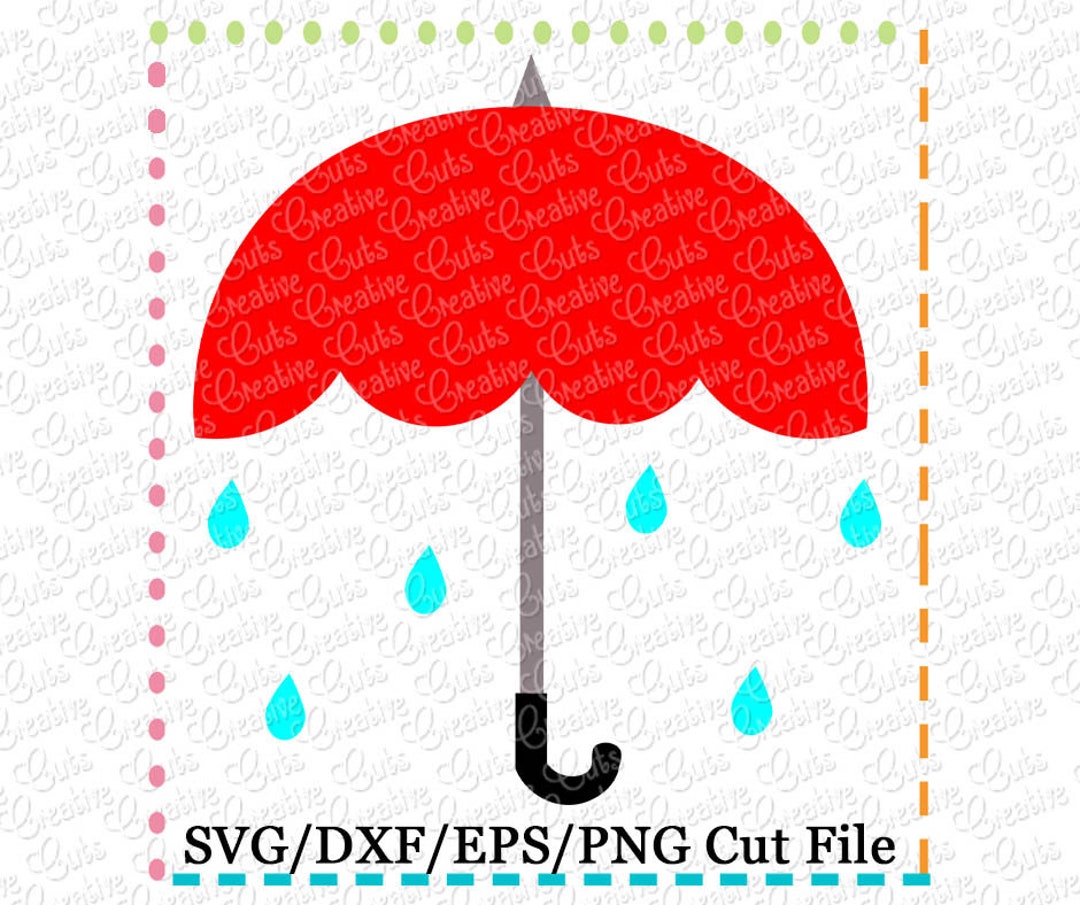 Umbrella SVG Cutting File, Umbrella Cut File - Etsy