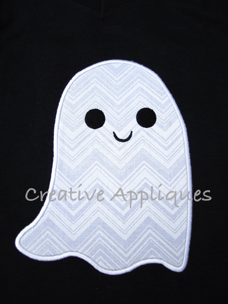 Simple Ghost Halloween Digital Machine Embroidery Applique Design 4 ...