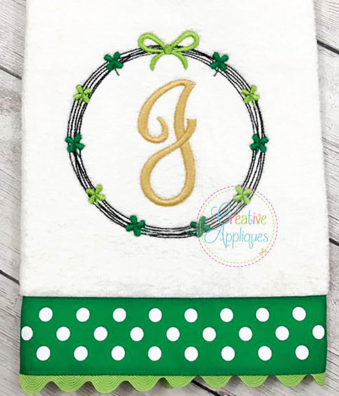 St Patrick Monogram Embroidery Alphabet Digital Machine Embroidery ...