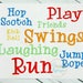8 SIZES!!! Recess Embroidery Font, Alphabet Font Digital Machine ...