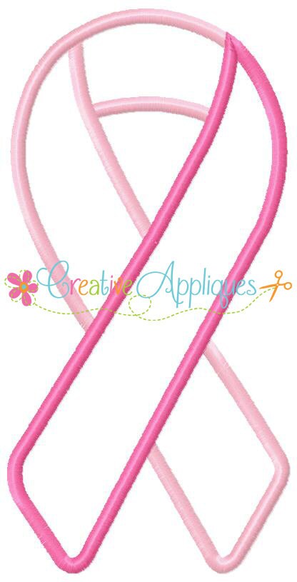 2 Color Awareness Support Ribbon Digital Machine Embroidery | Etsy