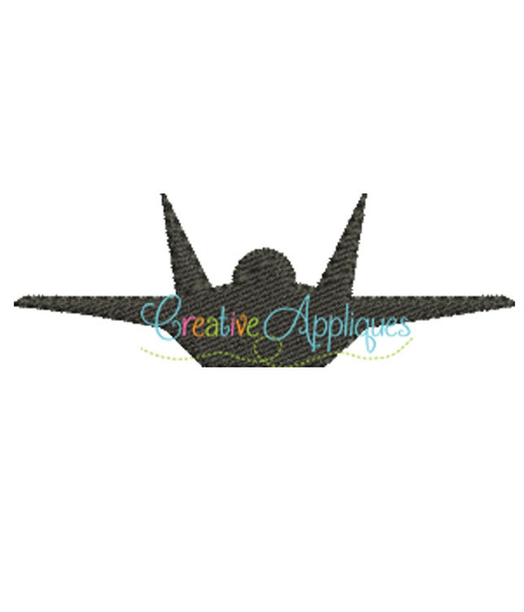 F-22 Raptor Fighter Airplane Miniature Digital Machine Embroidery ...