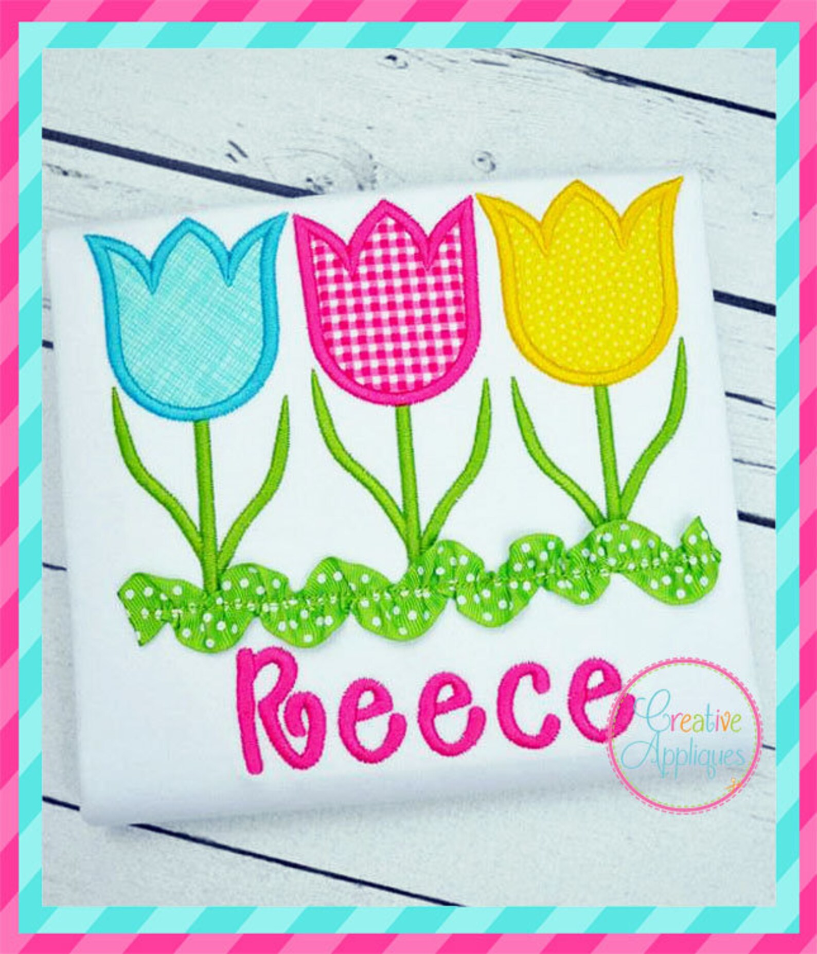 Three Tulips Trio Flower Machine Embroidery Applique Design 4 - Etsy