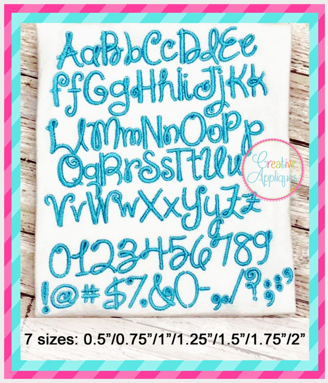 7 SIZES Shine Your Light Embroidery Font Digital Machine | Etsy