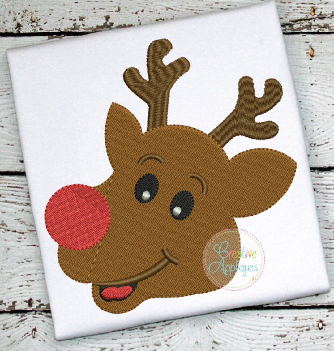 Reindeer Digital Machine Embroidery Design 4 Sizes, Reindeer Embroidery ...