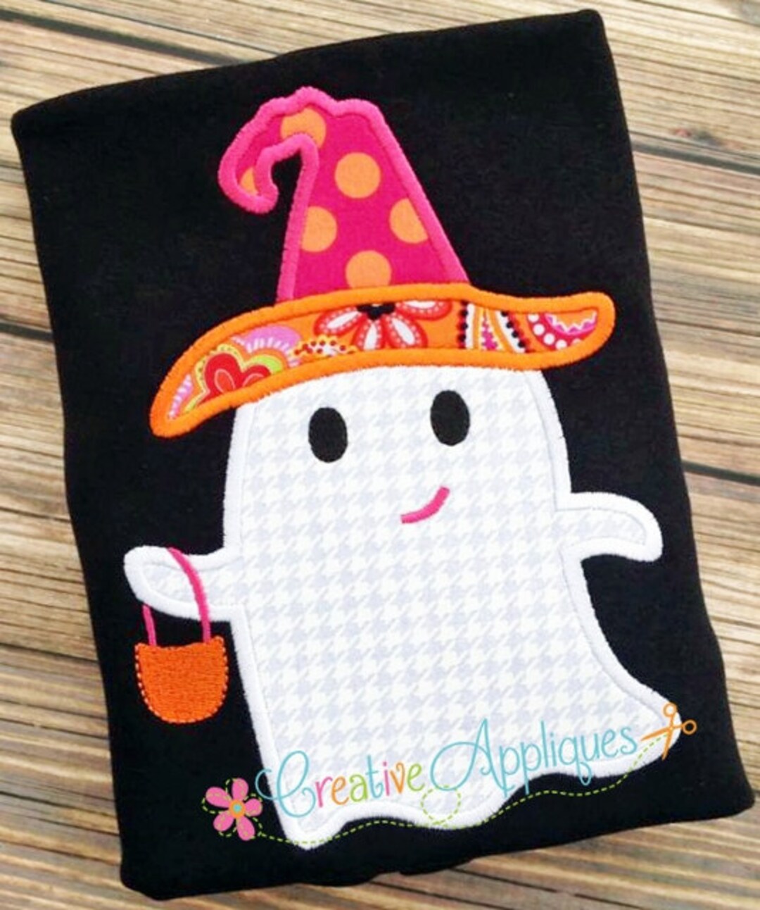 Witch Ghost Halloween Digital Machine Embroidery Applique Design 4 ...