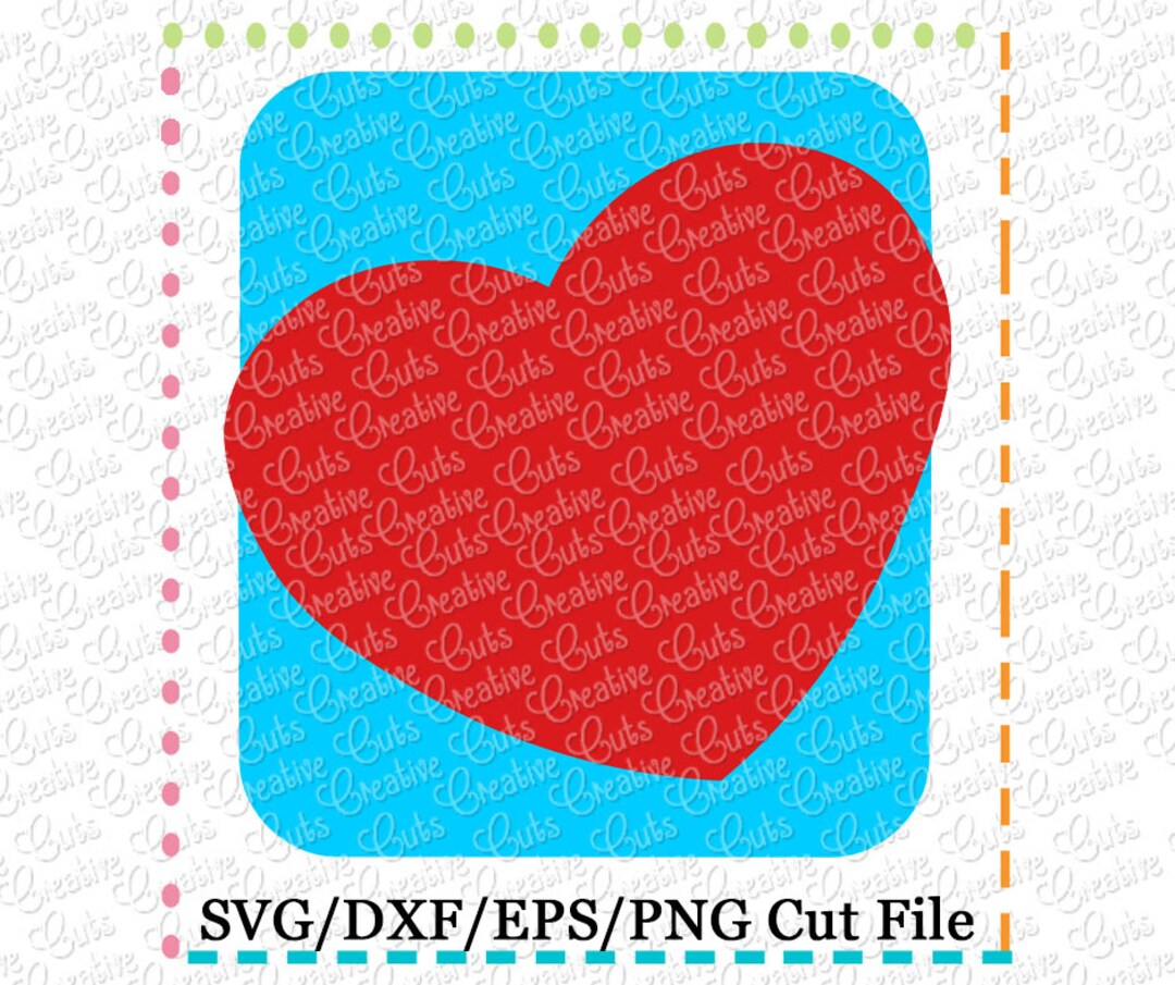 Heart Valentine SVG Cutting File, Valentine Svg, Valentines Cut File ...