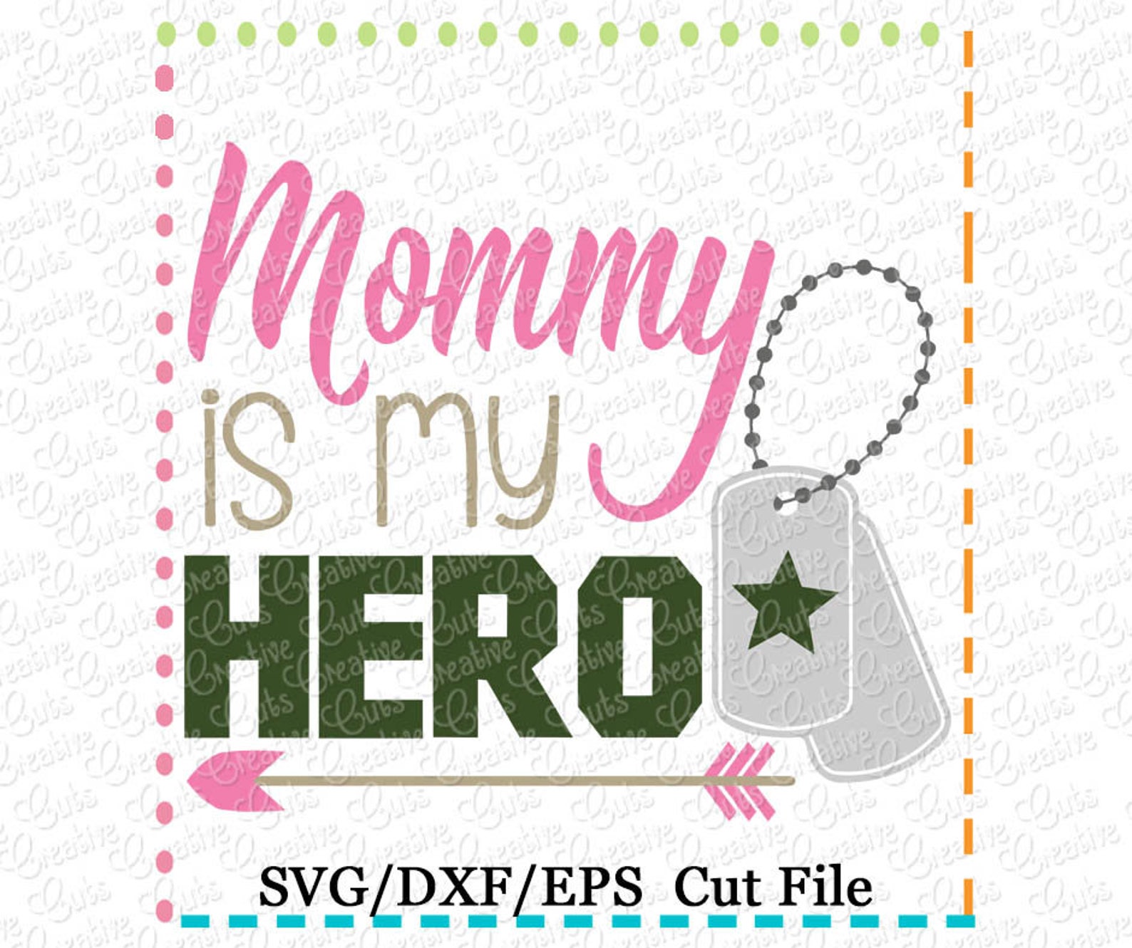 Mommy is my hero svg military mom svg mom is my hero svg | Etsy