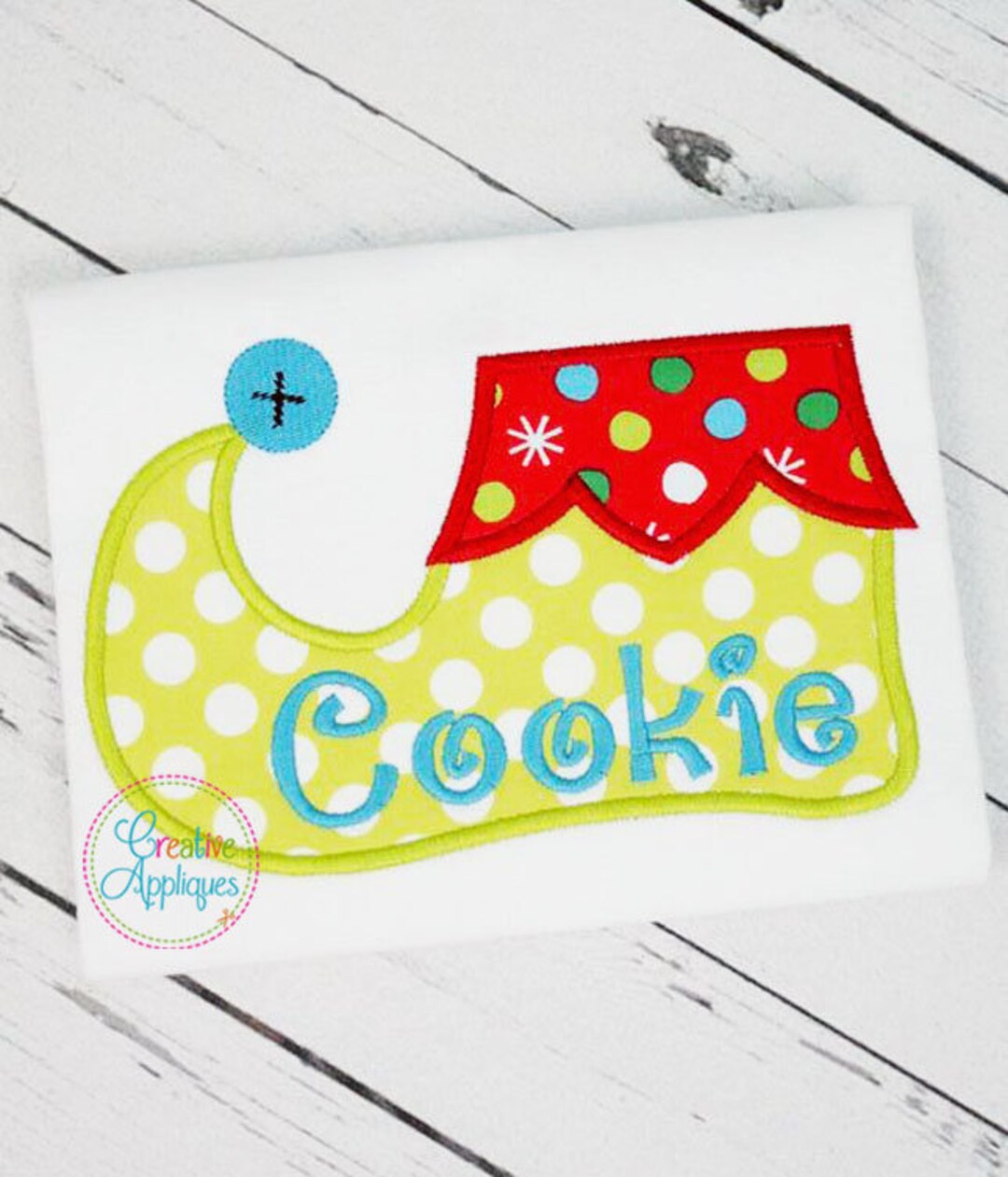 Elf Shoe Applique Digital Machine Embroidery Design 4 Sizes, Elf ...