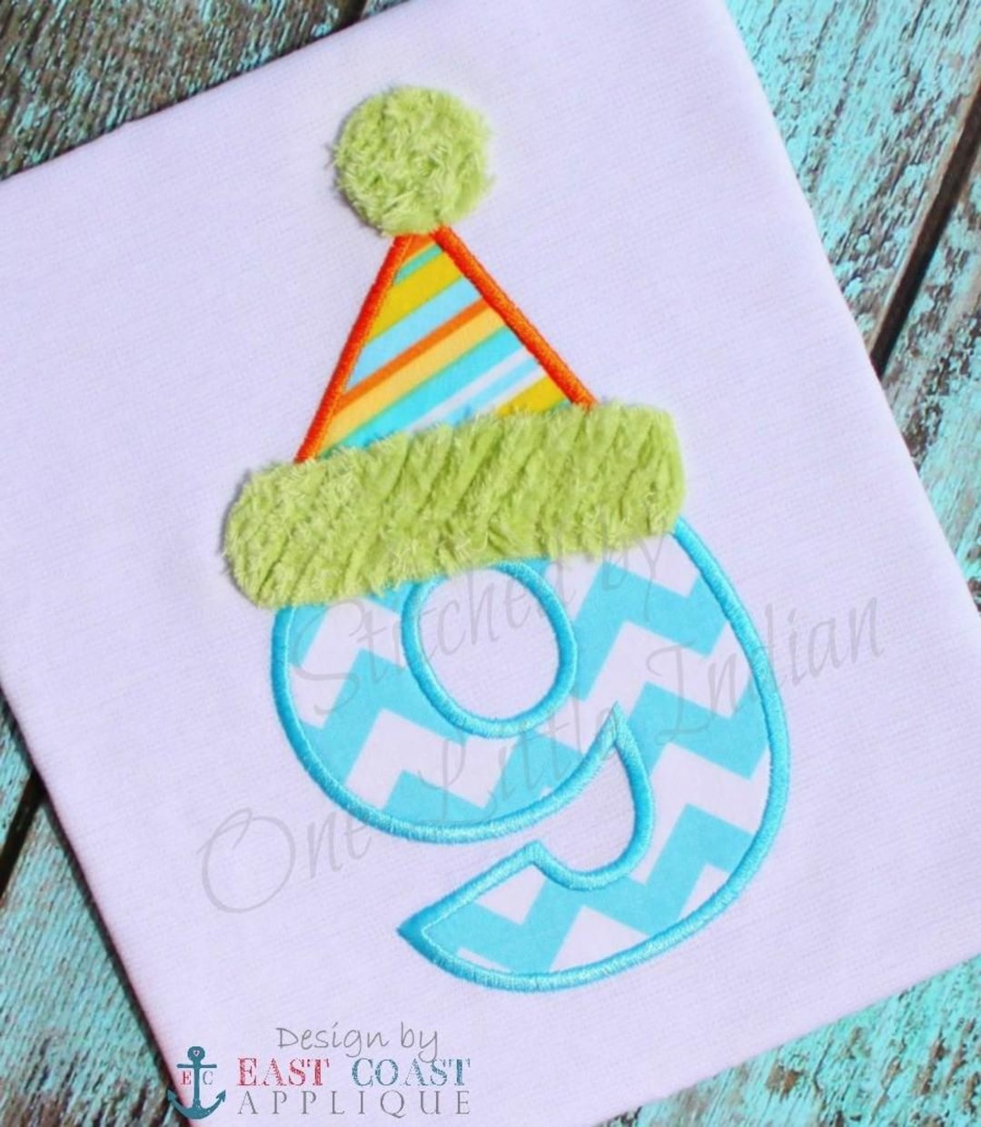 Shabby Hat Numbers Applique Design Set, Machine Embroidery, Embroidery ...