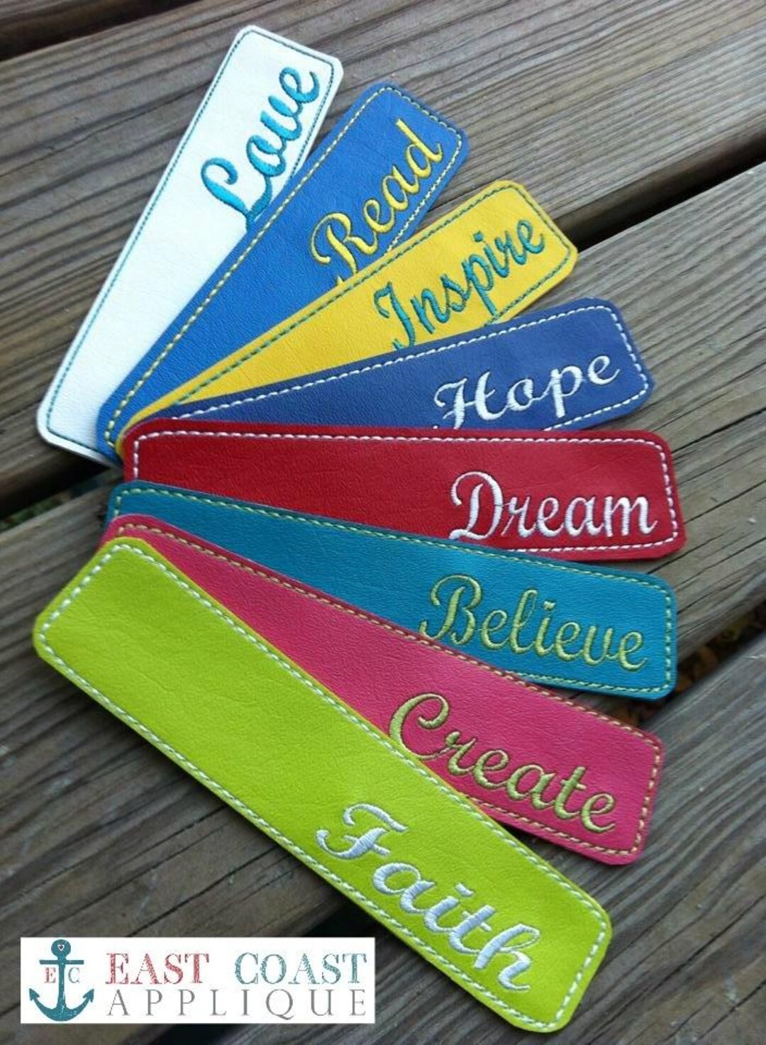 Motivation Bookmarks in the Hoop Design, Machine Embroidery Design, in ...