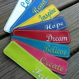 Motivation Bookmarks in the Hoop Design, Machine Embroidery Design, in ...