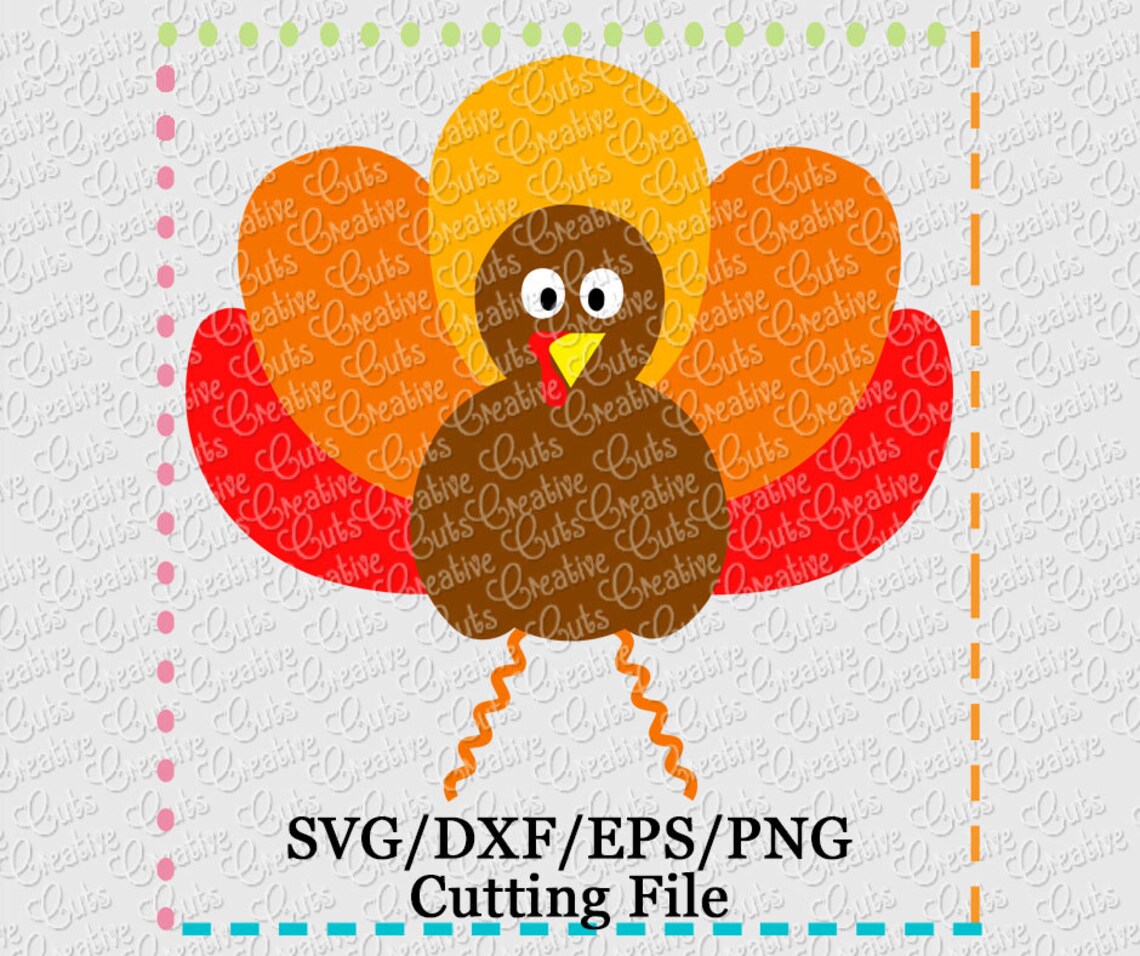 EXCLUSIVE Turkey Cutting File Thanksgiving Cut File Turkey - Etsy