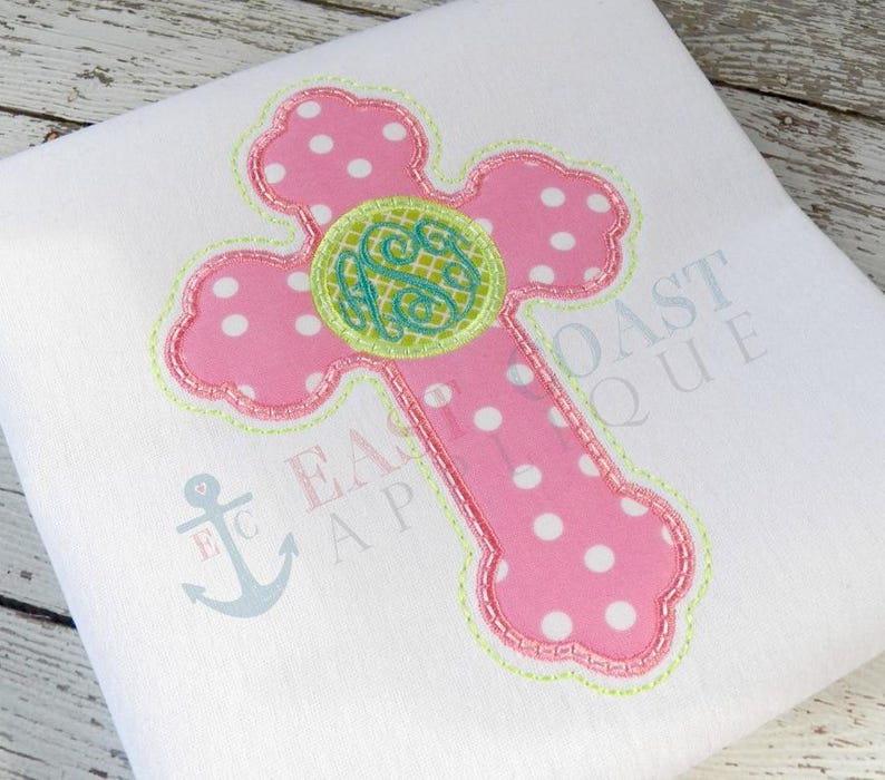 Pretty Cross Applique Design, Machine Embroidery, Embroidery Design ...