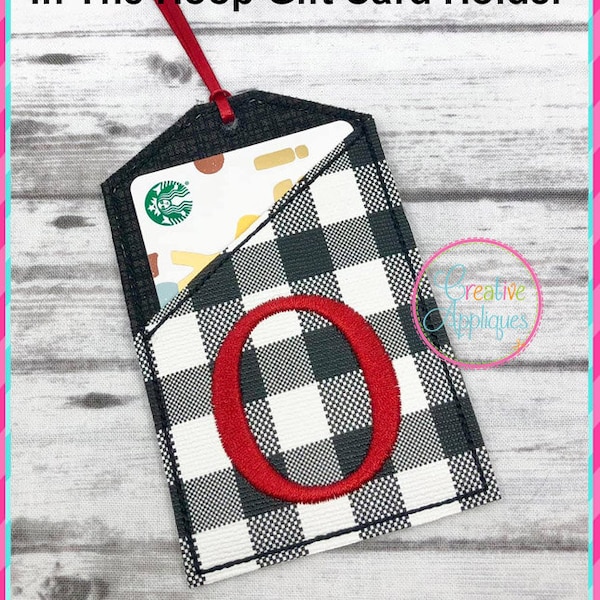 Embroidery in the Hoop Card Holder - Etsy