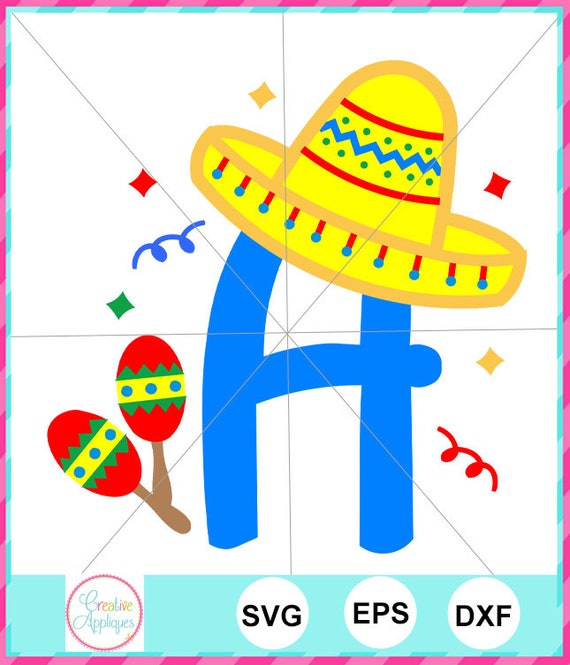 EXCLUSIVE SVG Eps DXF Sombrero Alphabet Svg Sombrero Letters | Etsy