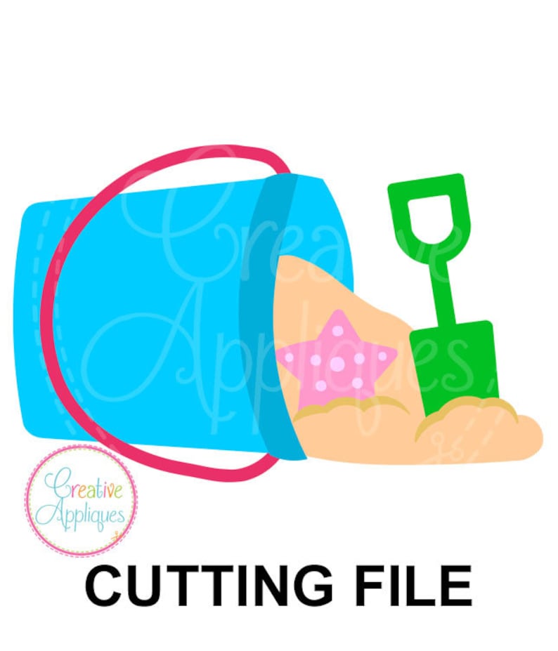 Sand Pail SVG Eps DXF Cutting File, Beach Svg, Ocean Cut File, Beach ...
