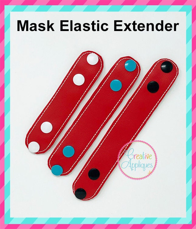 3 SIZES! in the Hoop Extender for Face Mask Elastic Digital Machine ...