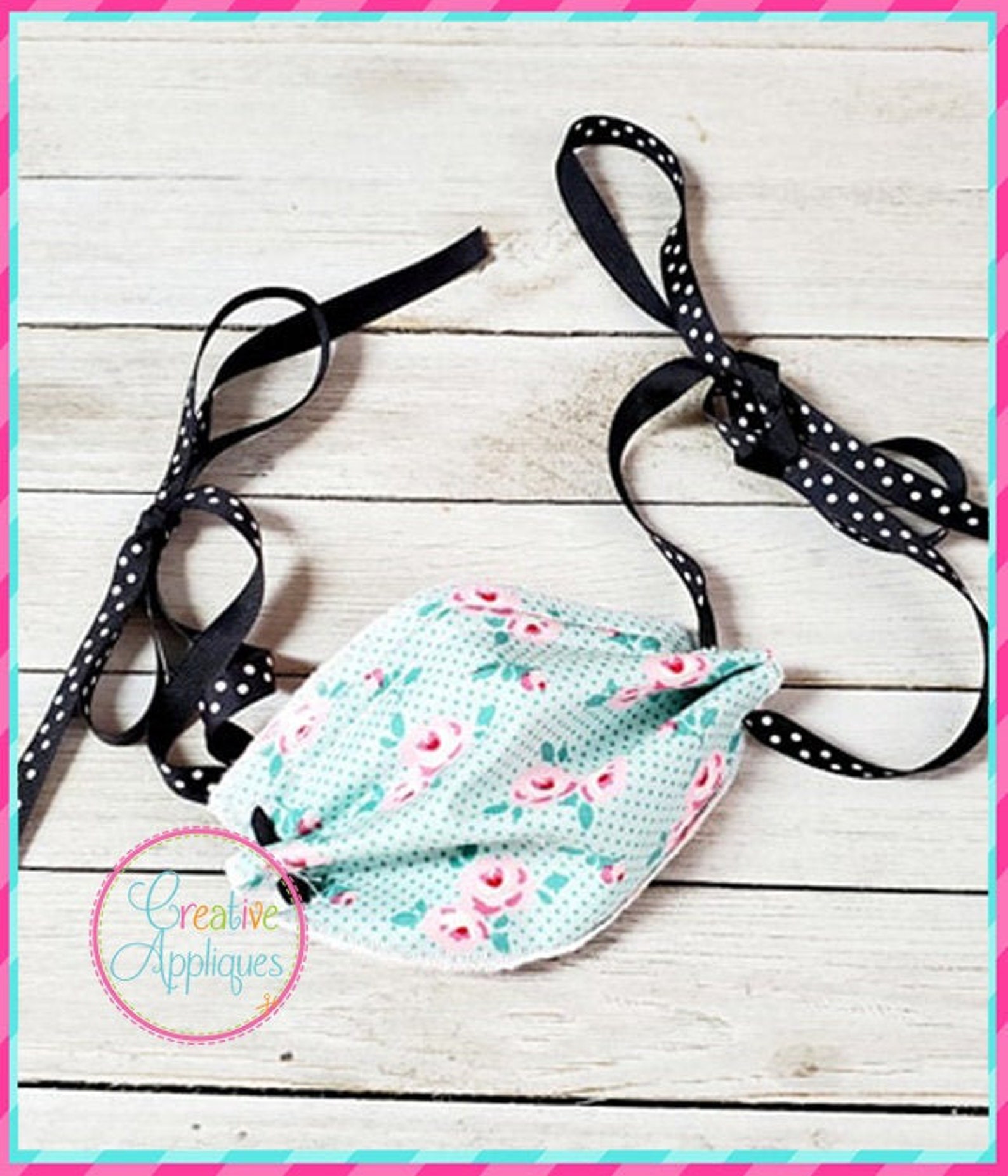 5 SIZES in the Hoop Face Mask Digital Machine Embroidery - Etsy