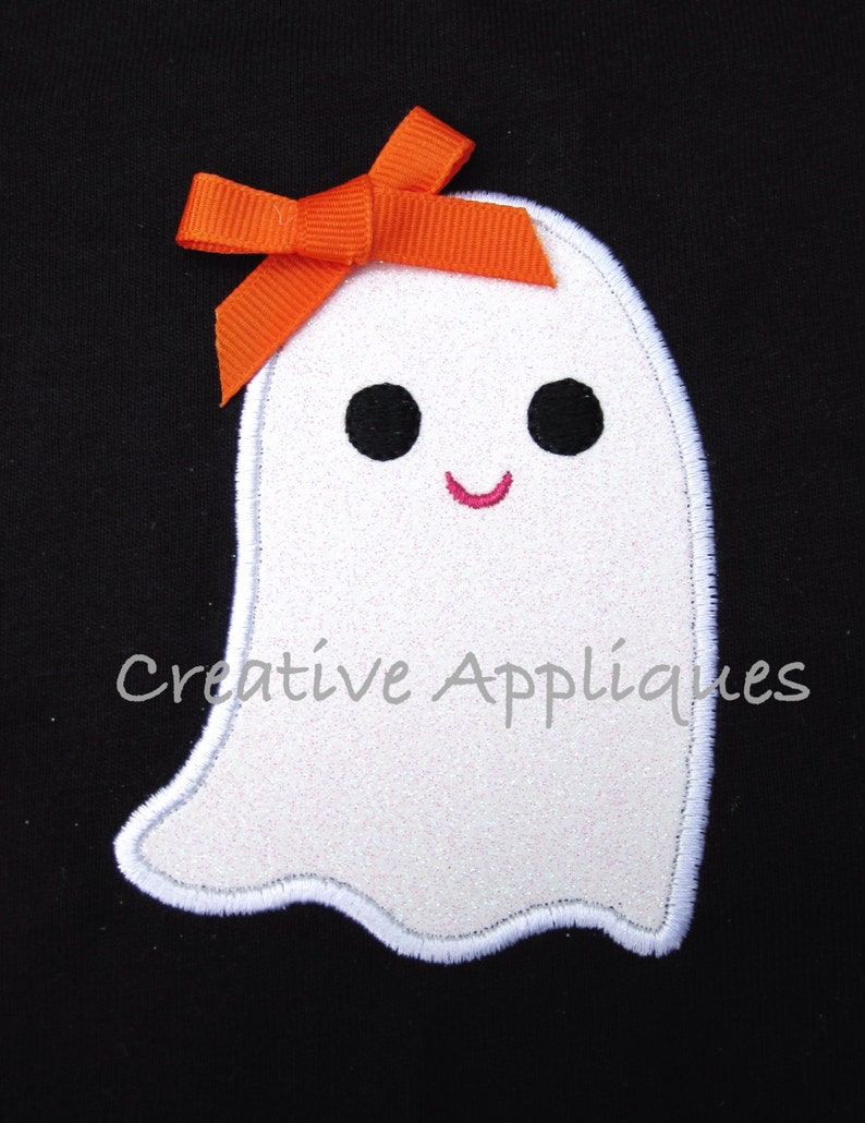 Halloween Simlpe Ghost Digital Machine Embroidery Applique Design 4 ...
