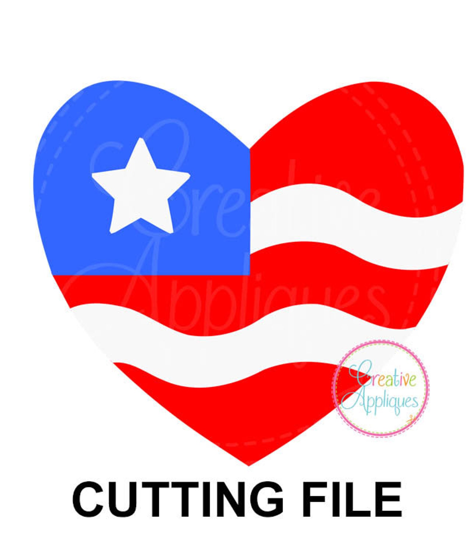 Patriotic Heart Flag Svg Cutting File Heart Cut File Flag - Etsy