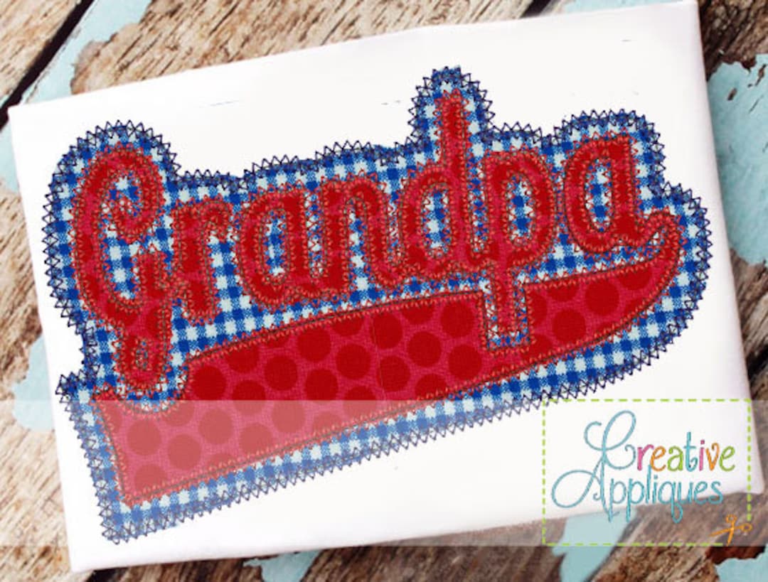 Grandpa Digital Machine Embroidery Applique Design 6 Sizes, Granddad ...