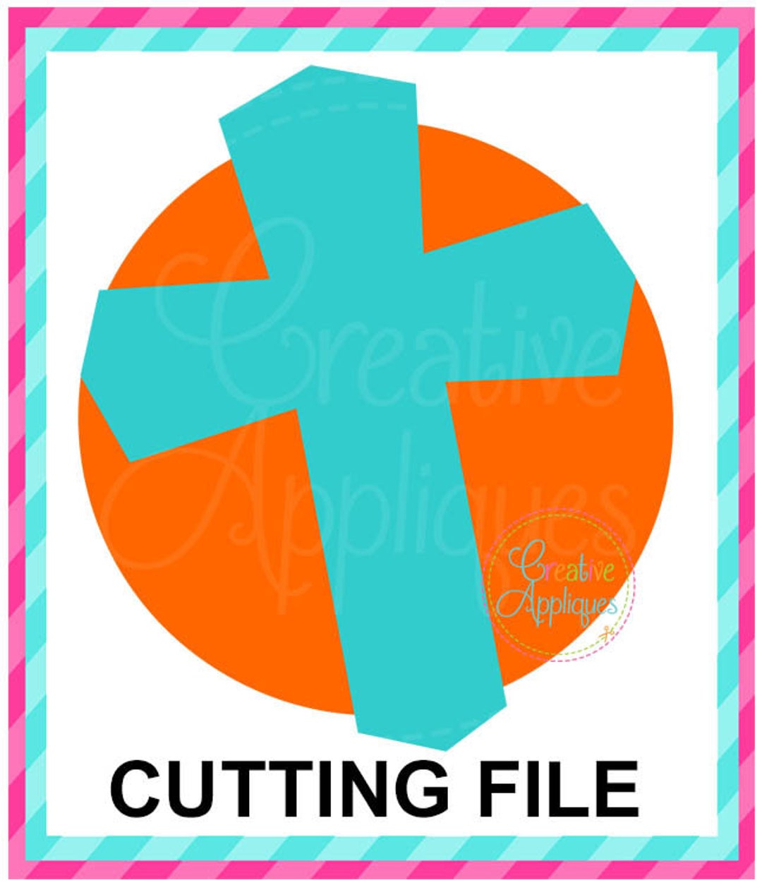 Cross Circle Easter SVG Cutting File, Easter Svg, Easter Cut File ...