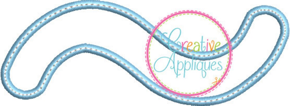 Tilde Applique Digital Machine Embroidery Applique Design 11 Sizes ...