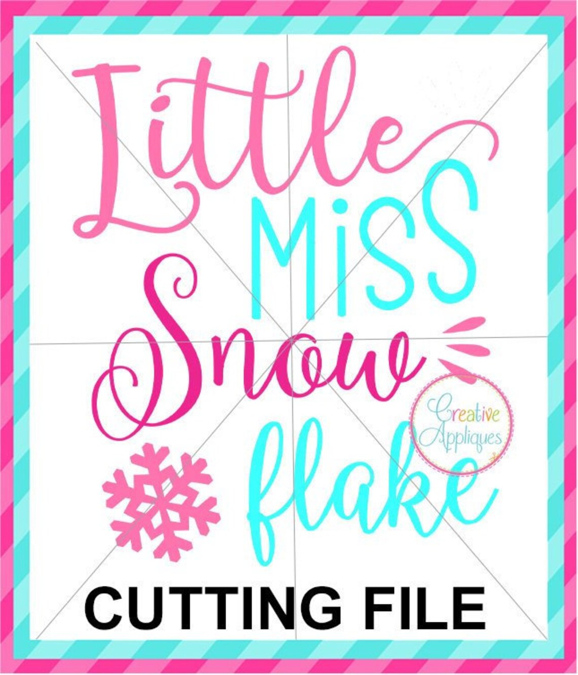 EXCLUSIVE Little Miss Snowflake Svg, Snowflake Svg, Winter Cutting File ...