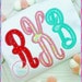 PES FORMAT ONLY! Empire Monogram Alphabet Letters A-Z Applique Machine ...