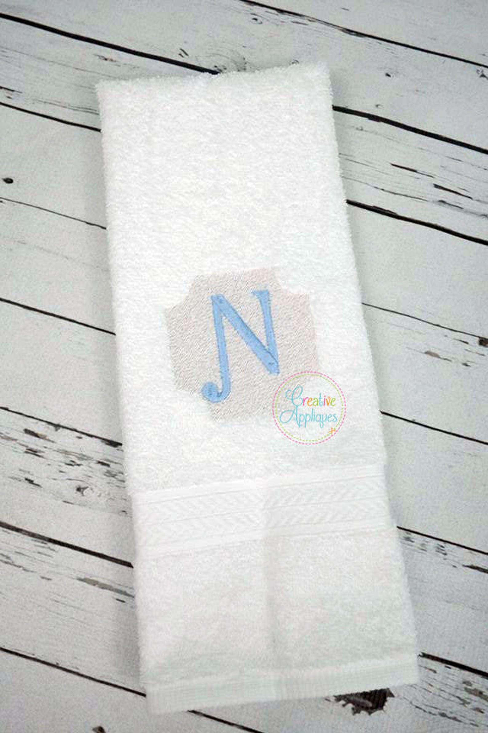Nap Loft Pile Down Square Monogram Frame Digital Machine Embroidery ...