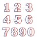 Split Divided Numbers Set Applique Digital Machine Embroidery Design 5 ...