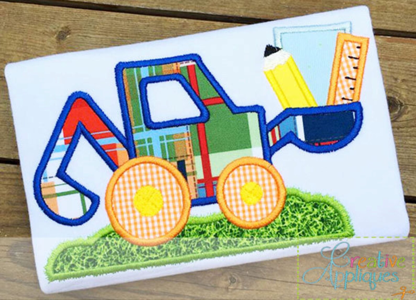 School Digger Backhoe Machine Embroidery Design 4 Sizes - Etsy