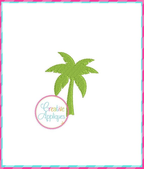 Miniature Palm Tree Machine Embroidery Digital Design 3 Sizes | Etsy