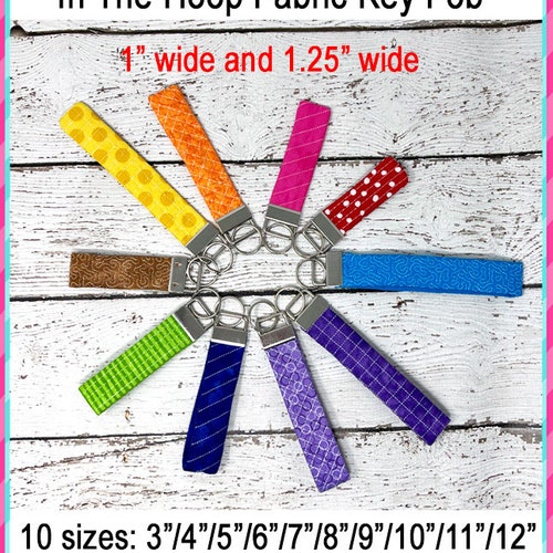 ITH in the Hoop Key Fob Embroidery Design in the Hoop Machine - Etsy